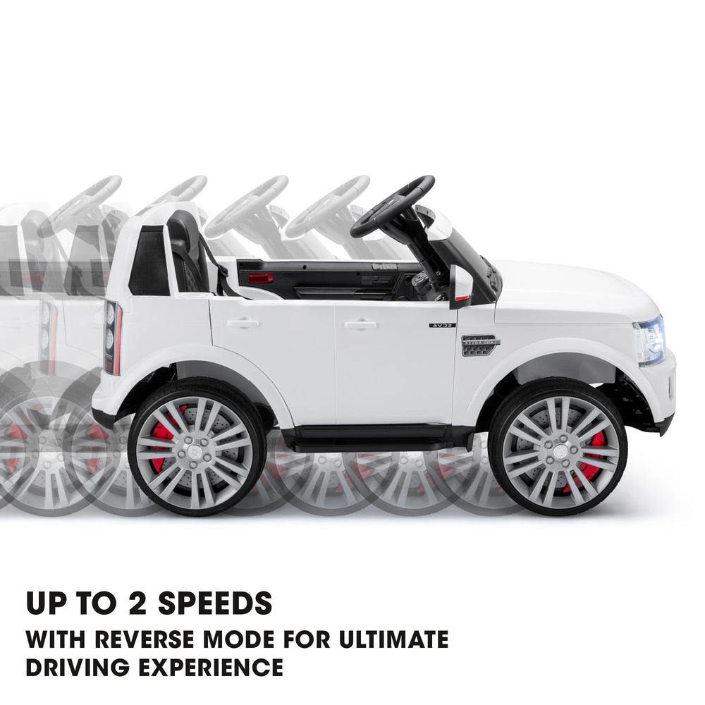 Land Rover Discovery Electric Ride-On Car | White | Xootz