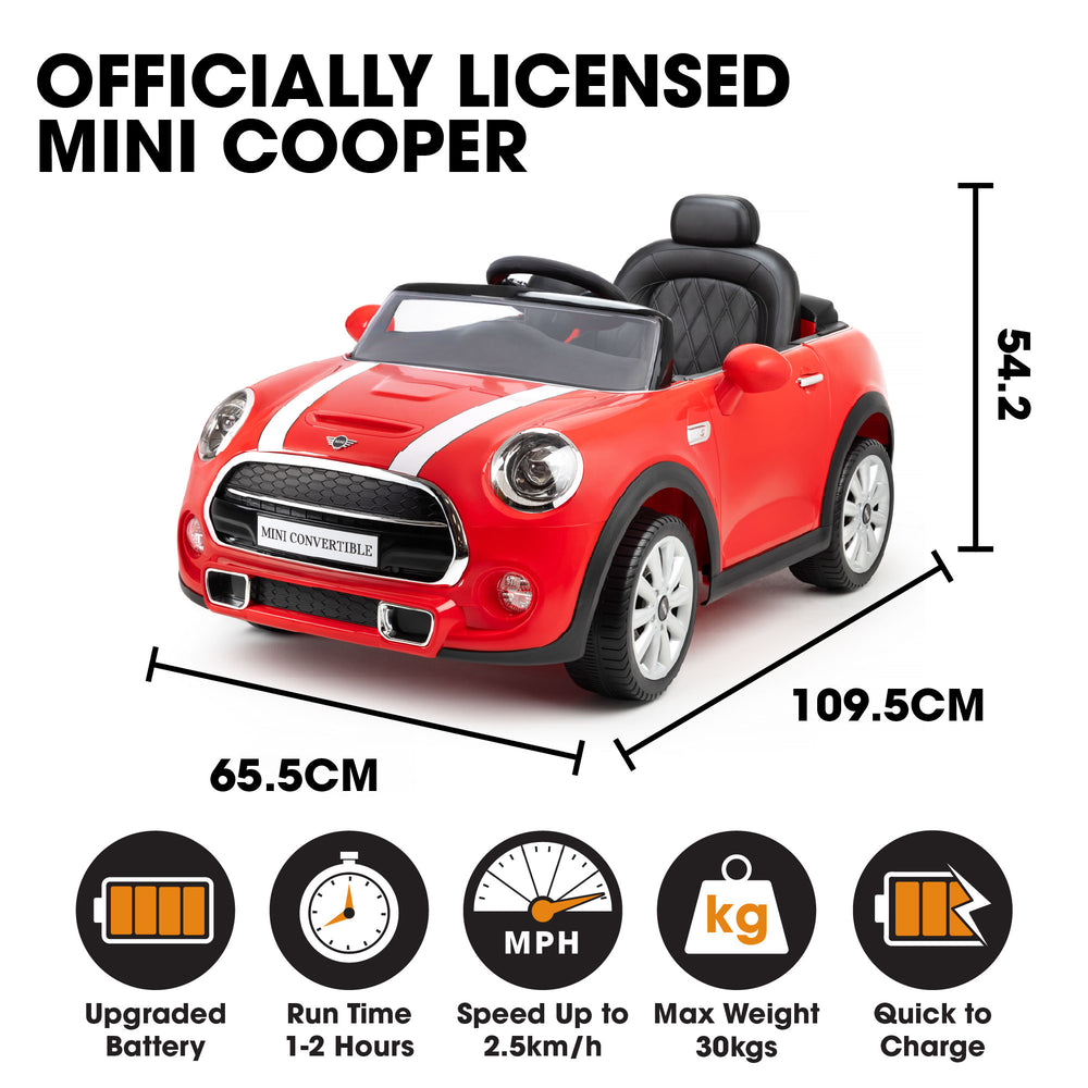 Kids Mini Cooper Ride-On Car | Electric Ride-On | Xootz