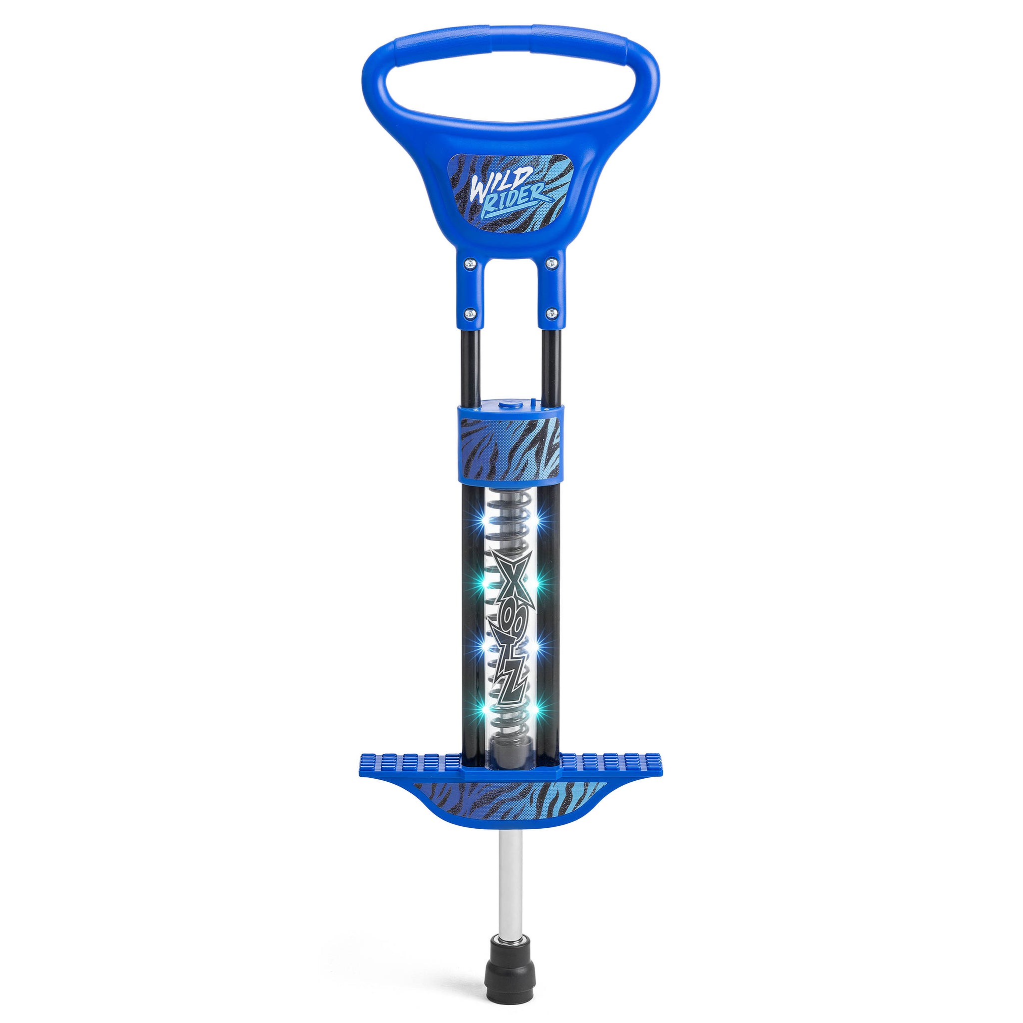 Wild Rider Light Up Pogo Stick – Blue Tiger | Xootz