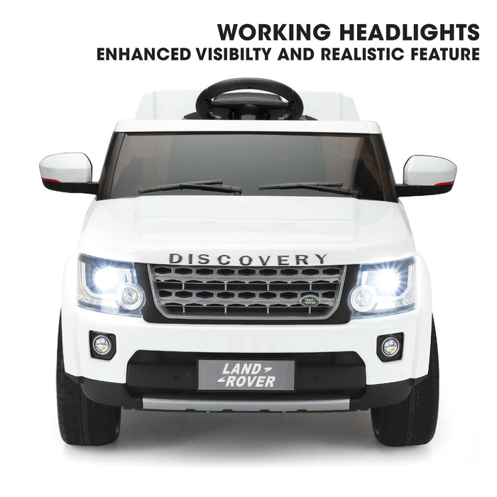 Land Rover Discovery Electric Ride-On Car | White | Xootz