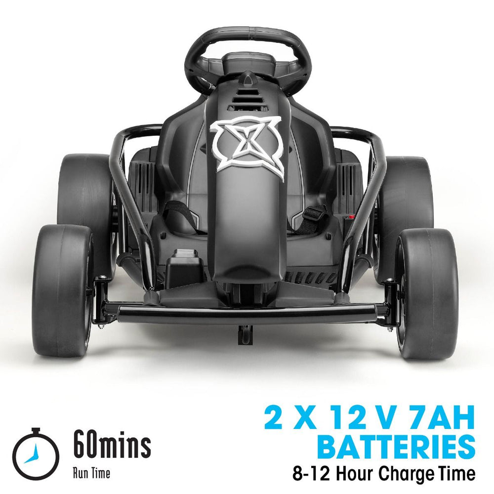Kids Comet Electric Go Kart | Black | Xootz