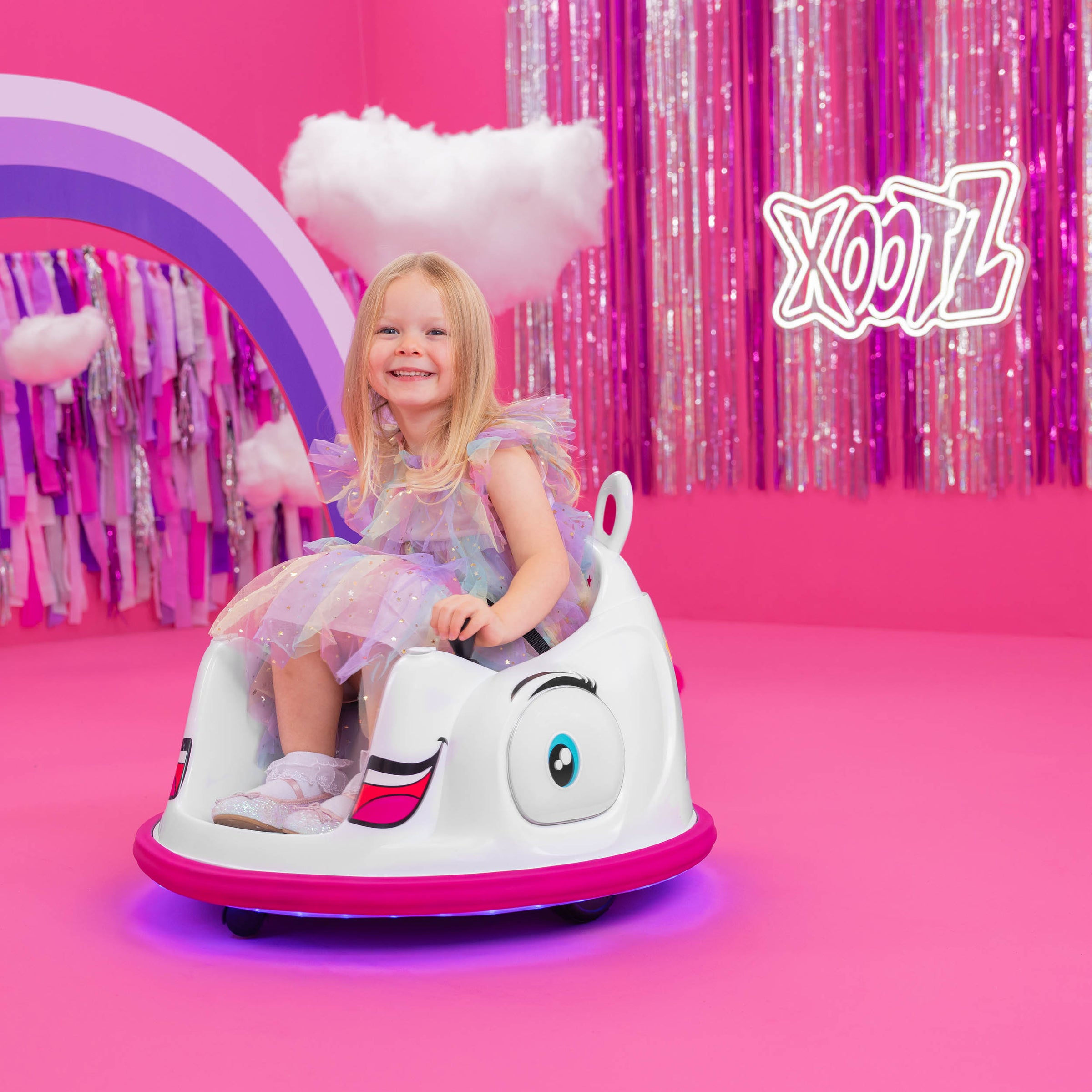 Electric Unicorn Bumper Car Ride-On | Xootz