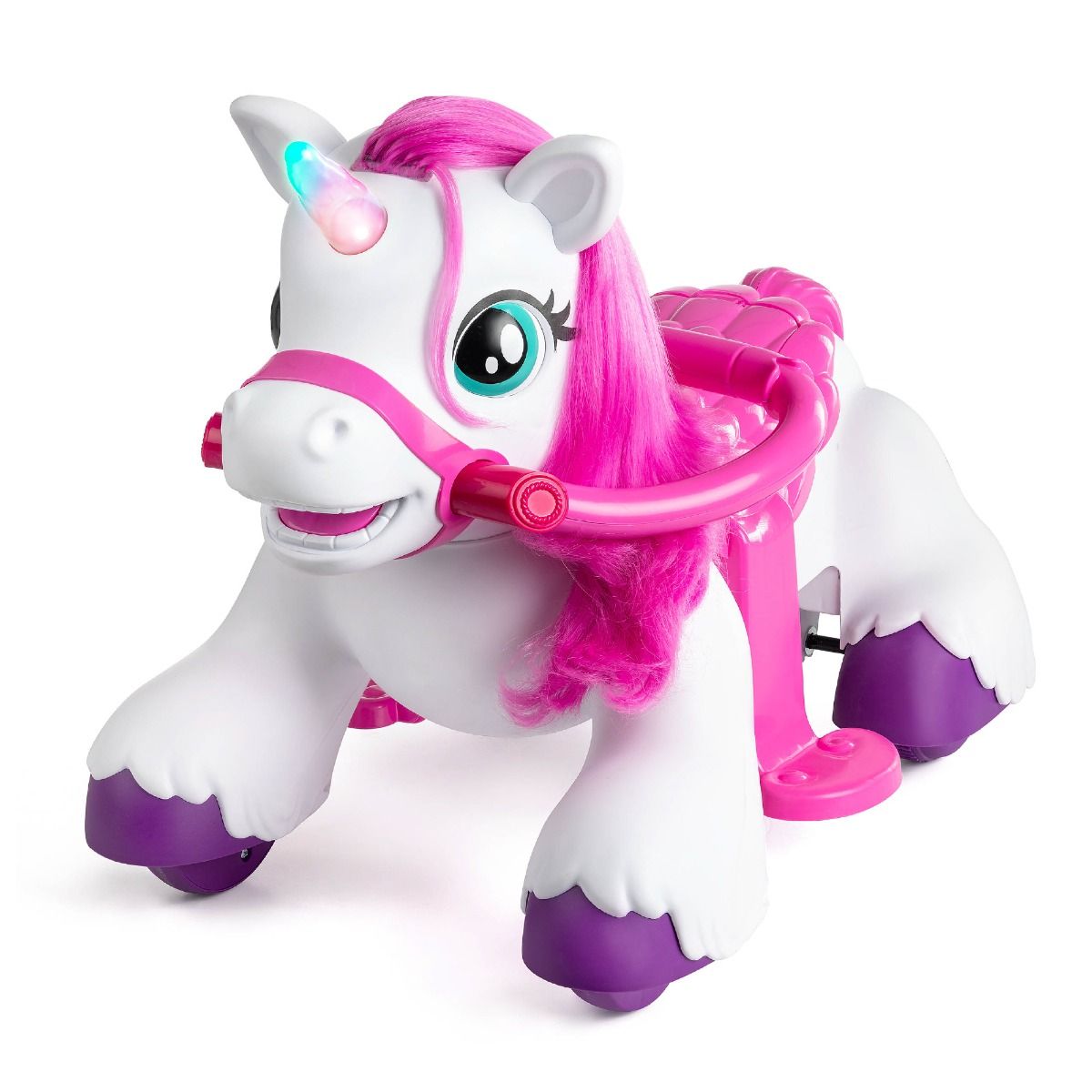 Kids Toy Magical Unicorn Electric Ride-On | White | Xootz